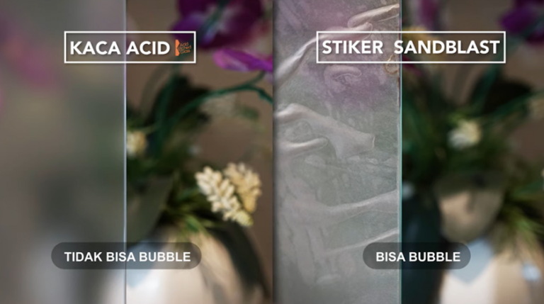 Kaca Acid Sebagai Kaca Buram Kamar Mandi - Himalaya Abadi